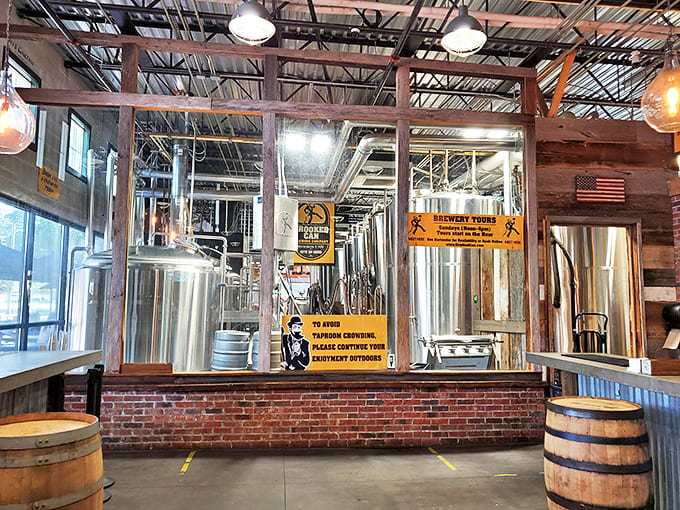 Behind glass walls, brewing magic happens &ndash; transforming simple ingredients into complex beers that keep enthusiasts coming back.