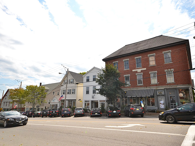 The village's commercial district maintains its historic character &ndash; where even errands feel like a step back into simpler times.