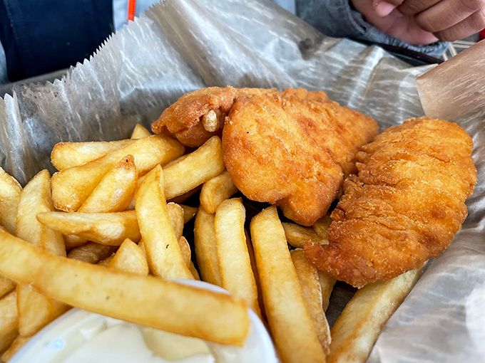 Golden, crispy, and ready to swim into your heart. This fish fry is so good, you'll be hooked from the first bite!