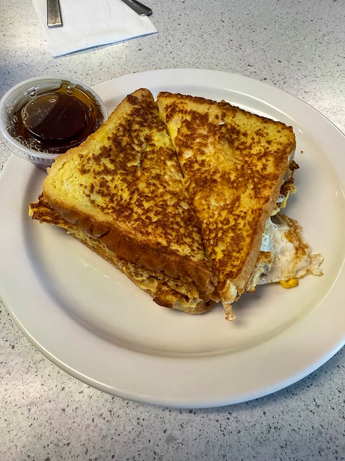 Custardy centers with crispy edges &ndash; this French toast doesn't need fancy toppings when you've got Vermont maple syrup on standby.