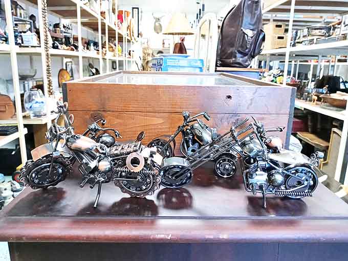 Metal motorcycle models that required more patience to assemble than most people have for actual motorcycle maintenance these days.