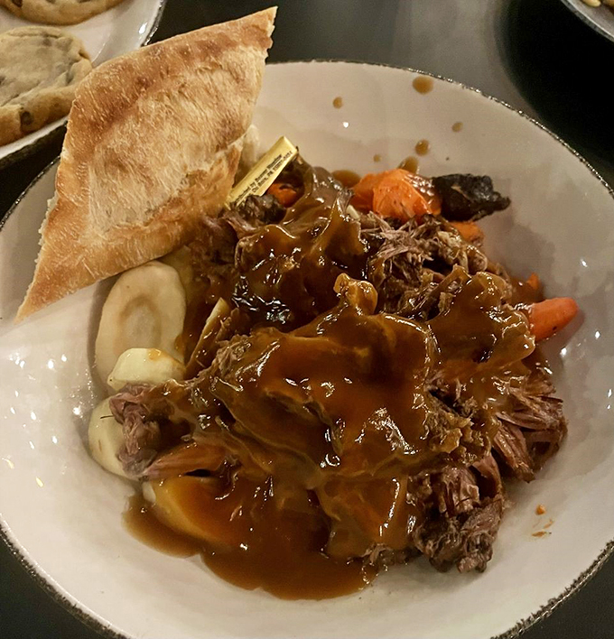 Behold, the pot roast that launched a thousand food comas. So tender, it practically melts before you can say "pass the gravy."