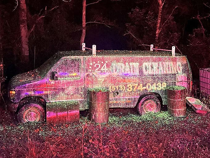 At the zombie paintball attraction, visitors finally get to fight back against the undead. Sweet, neon-colored revenge!