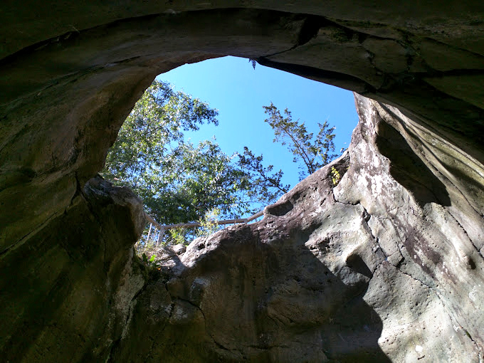 Giant's footprints or nature's potholes? These massive depressions make you wonder if Paul Bunyan took a stroll through here.