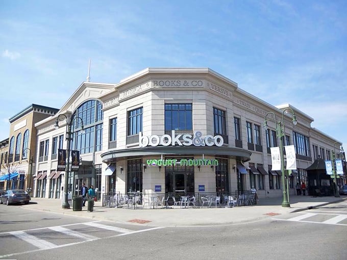 A book lover's paradise! This spacious store has more shelves than you can shake a bookmark at.
