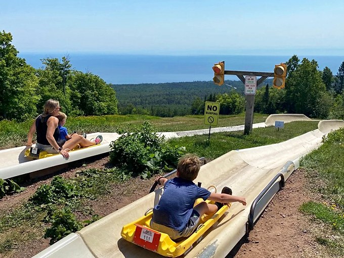 Who needs the Alps when you've got this? Lake Superior views and heart-stopping slides make for a perfect Minnesota cocktail.