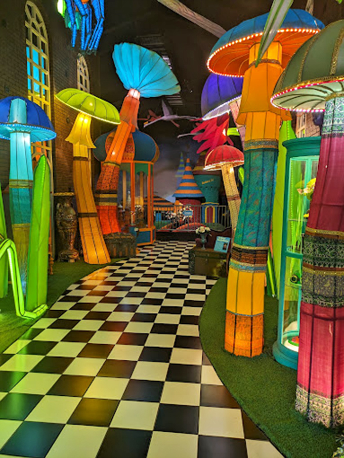 Prepare for a journey into the bizarre! This colorful entrance is your portal to a realm where two-headed calves and shrunken heads are just another Tuesday.