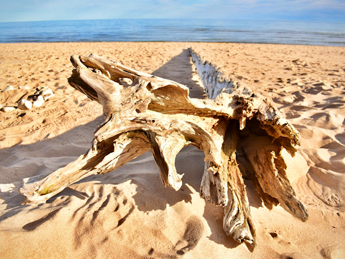 Towering dunes meet crystal-clear waters. It's a natural StairMaster with a refreshing reward at the bottom!