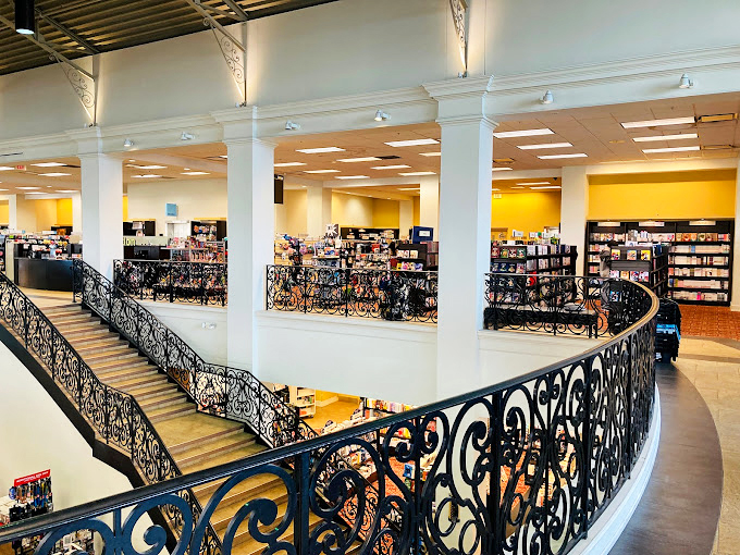 From floor to ceiling, it's a book bonanza! Bring a map, you might get lost in this literary labyrinth.
