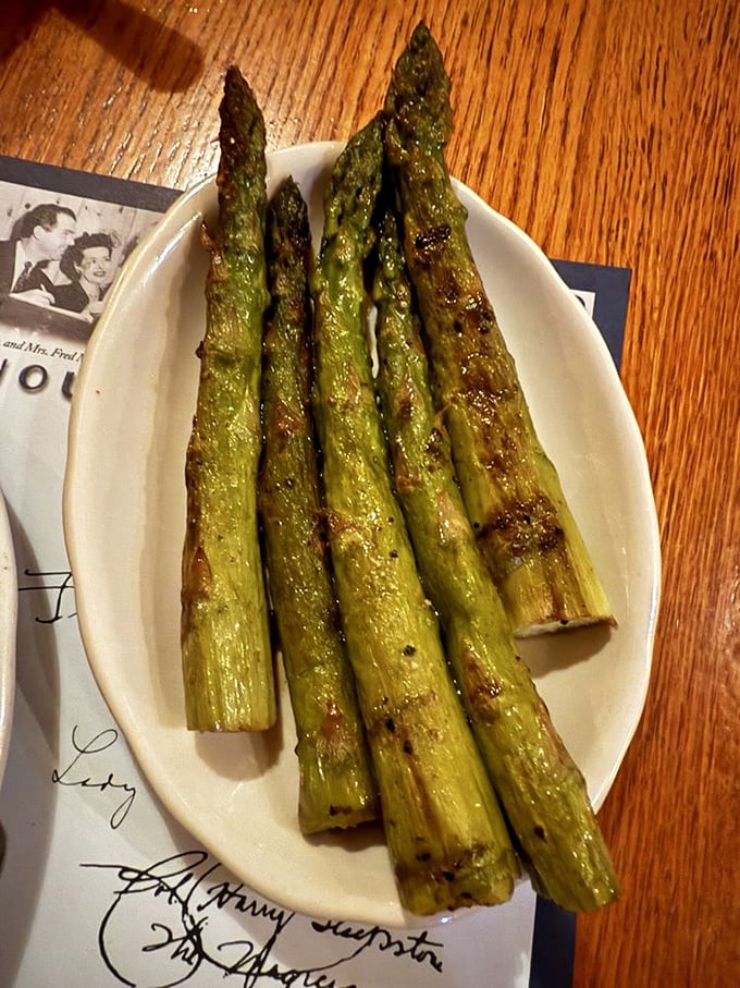 Perfectly grilled asparagus spears maintain that ideal balance between tender and crisp&mdash;the vegetable equivalent of a standing ovation.