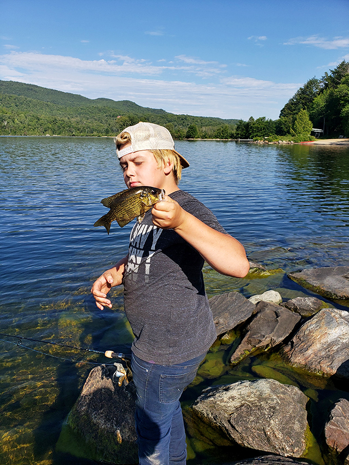 The pride on this young angler's face says it all &ndash; catching your own dinner beats takeout any day of the week.