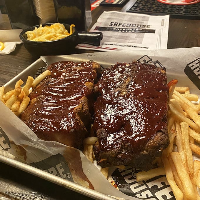 BBQ ribs so tender they'd make a double agent spill all their secrets without interrogation.