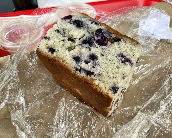 A slice of wild blueberry bread &ndash; Maine's other famous export gets the spotlight in this moist, fruit-studded treat that tastes like summer.