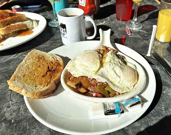 Starting your day with this kind of breakfast spread while watching the river wake up might spoil you for ordinary mornings forever.