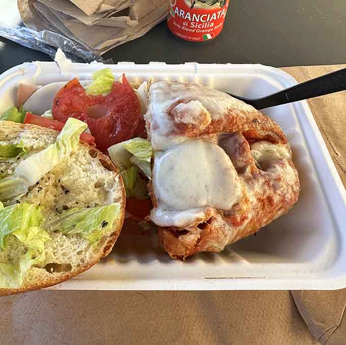 When your meatball sandwich comes with a side salad and garlic bread, you know someone understands the assignment of a proper lunch.