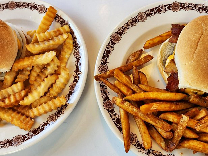Burgers and fries: the dynamic duo of diner cuisine. These golden beauties are so good, they might just make you forget about ketchup.
