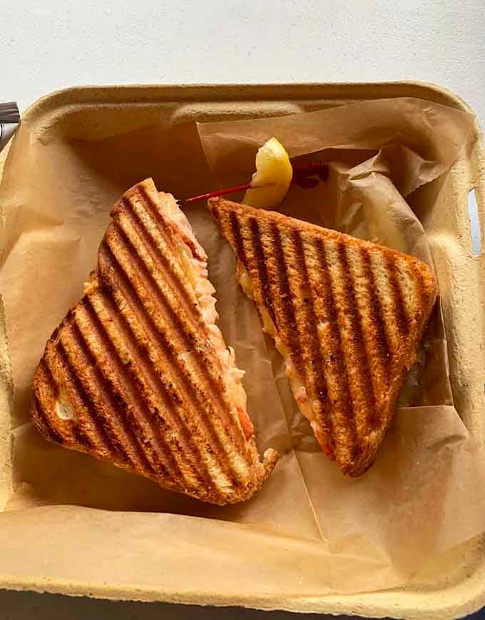 Even the paninis here get the royal treatment, grilled to golden perfection and stuffed with ingredients that actually taste like something.