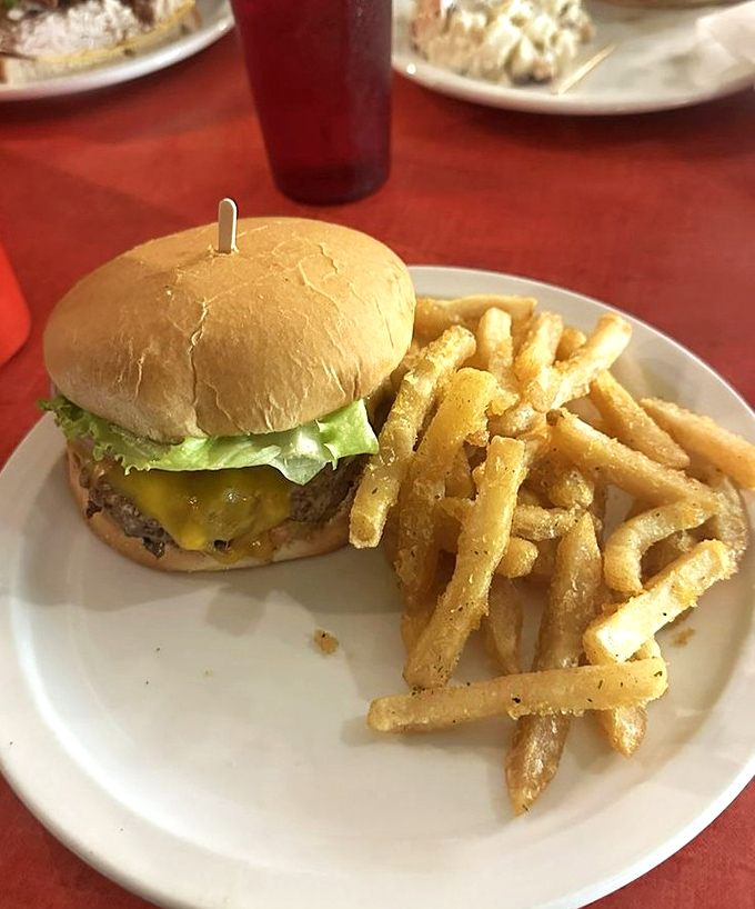 This isn't fast food, it's good food, served fast. A hand-formed burger with golden fries that puts chain restaurants to shame.