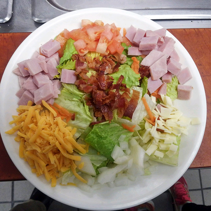 The overachiever of salads! This protein-packed powerhouse will have you feeling virtuous... until dessert arrives.