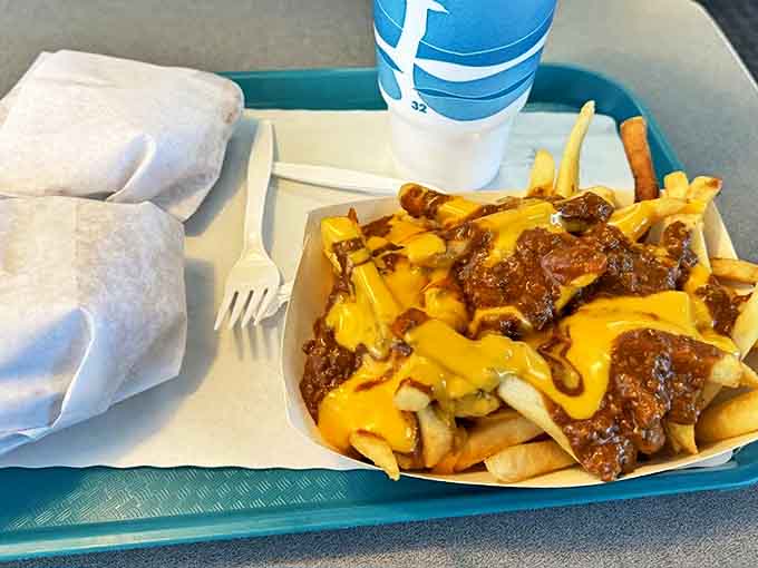 Wrapped burgers and loaded fries create the kind of meal that makes you understand why elastic waistbands were invented.