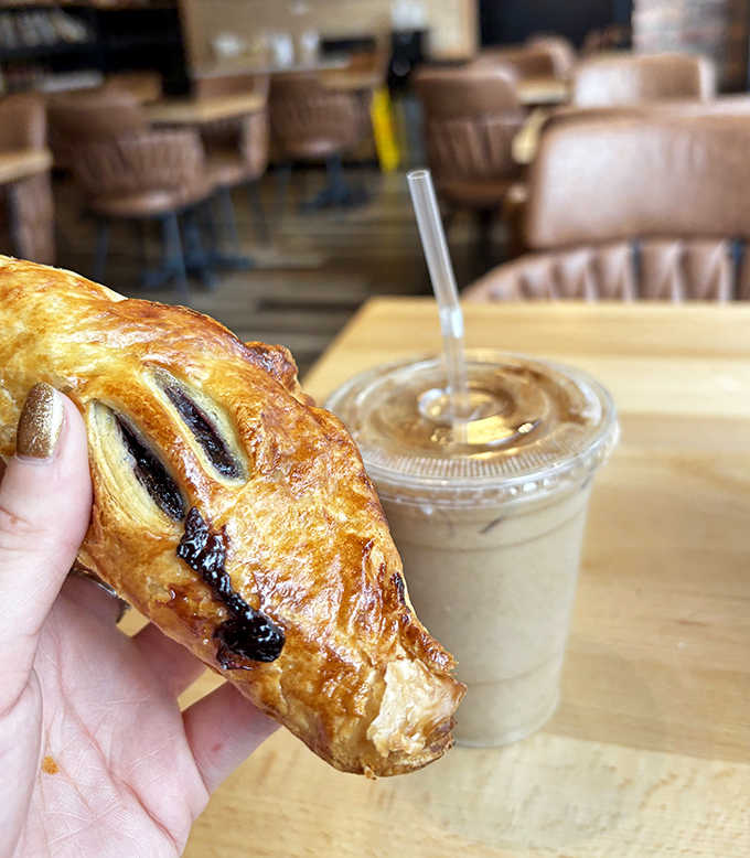 Chocolate-filled pastry perfection paired with iced coffee &ndash; the ultimate afternoon pick-me-up for discerning sweet tooths.
