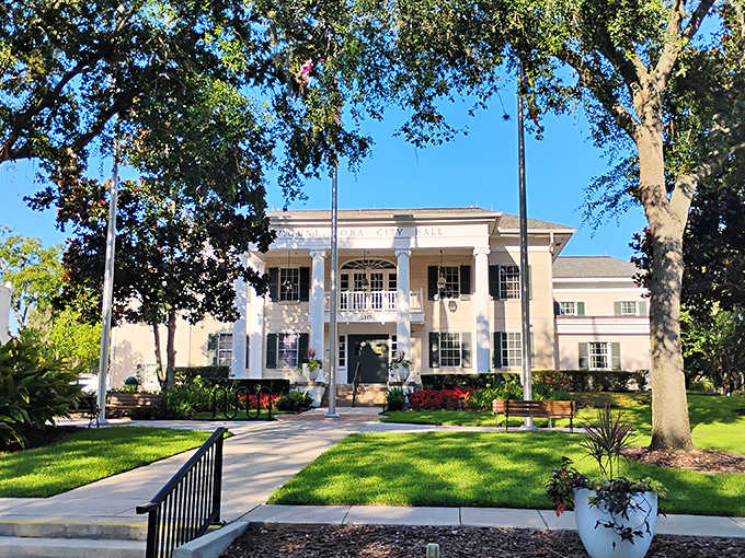 City Hall stands proudly with its classical columns and manicured grounds &ndash; civic architecture that reminds us government can actually be beautiful.