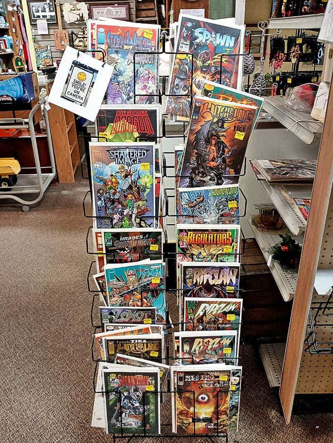 Superheroes frozen in time, their adventures preserved in vibrant colors and bold typography &ndash; childhood nostalgia sealed in protective plastic.