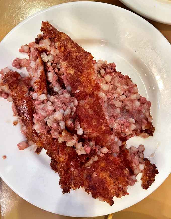 The breakfast special &ndash; crispy toast, farm-fresh eggs, and corned beef hash that puts chain restaurants to shame.