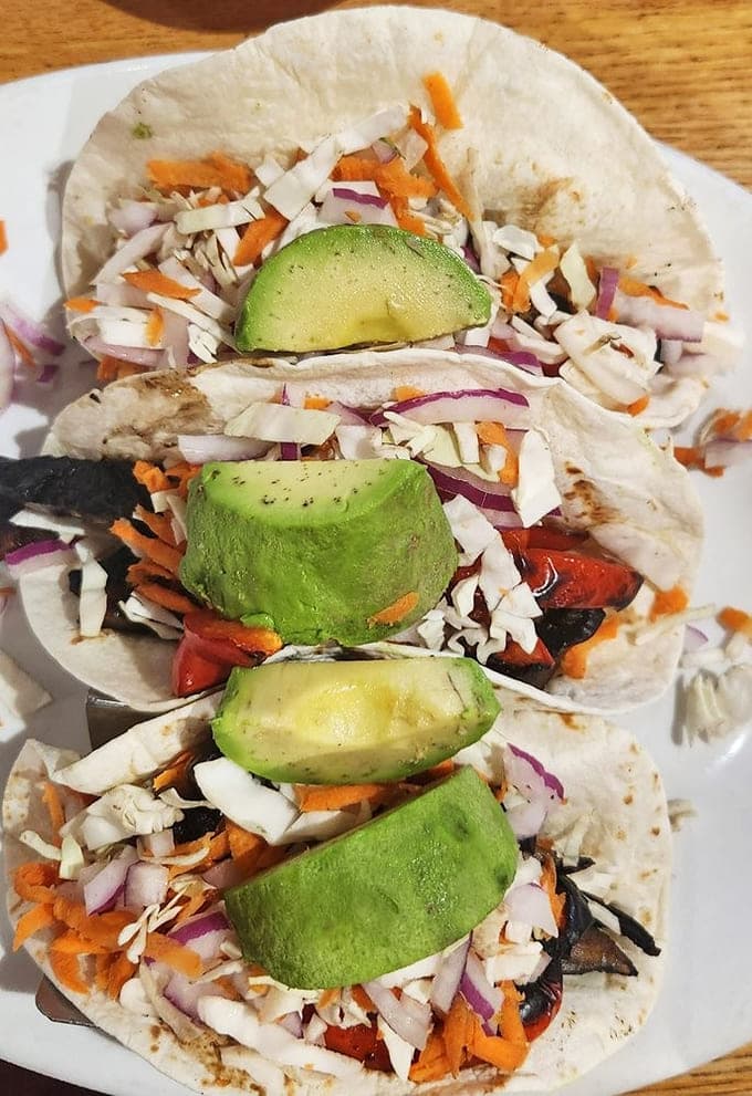 Vegetarian portobello avocado tacos bring fresh flavors and vibrant colors that make healthy eating look downright exciting.
