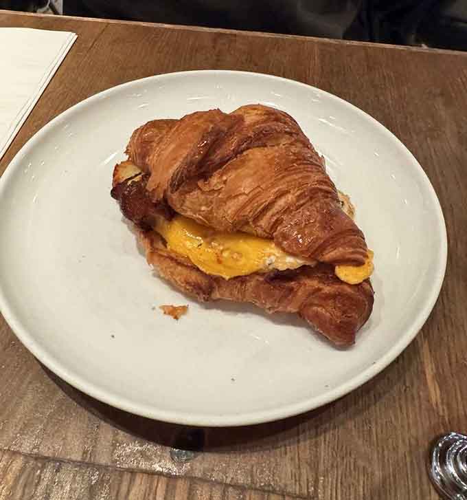 This latte's foam art is almost too pretty to drink, almost being the key word because great coffee waits for no one's photography skills.