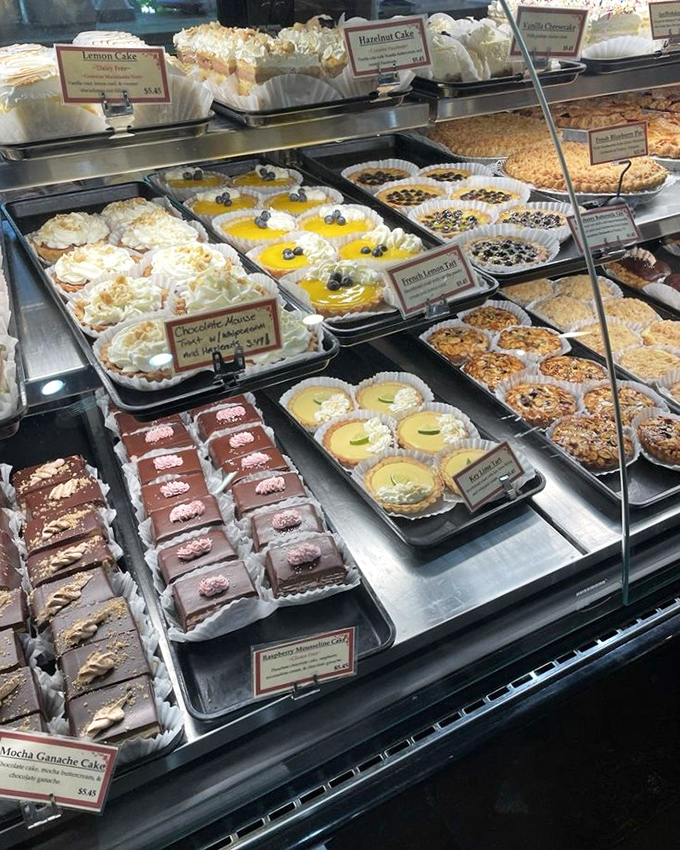 Sweet temptation behind glass &ndash; a dessert case that turns grown adults into wide-eyed kids with impossible decisions to make.