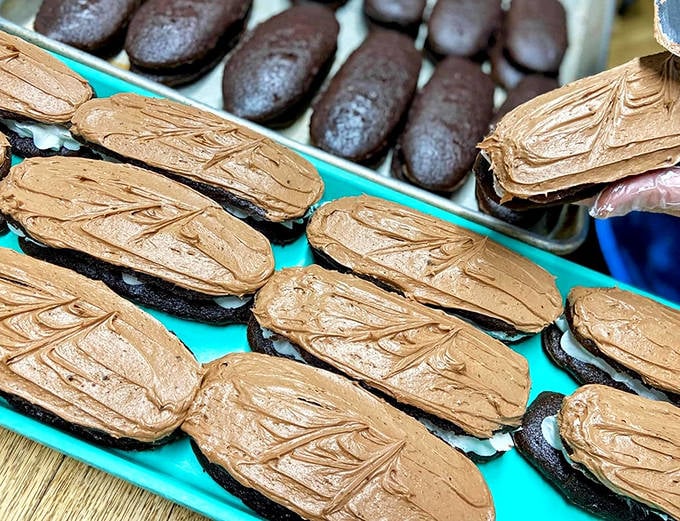 Devil Dogs that would make the devil himself repent &ndash; chocolate cake perfection topped with velvety frosting that's worth every caloric sin.