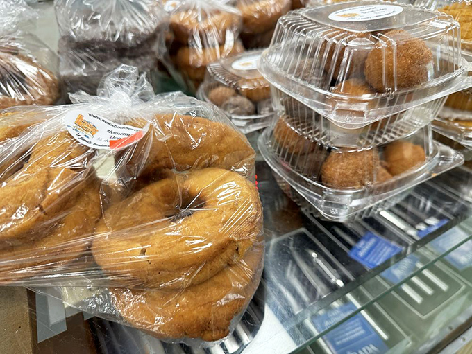Donuts packaged to go &ndash; because the only thing better than eating one at Moody's is surprising someone you love with these circular treasures.