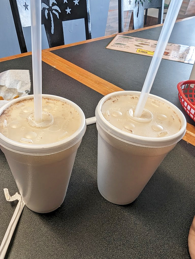 Sometimes happiness comes in a simple styrofoam cup&mdash;these horchatas look ready to cool down any spice-filled adventure.
