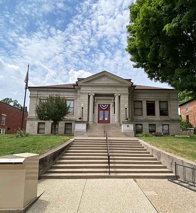The Galena Public Library building is so handsome it makes you want to read more, which is exactly the point.