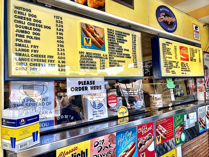 Step into a time capsule of classic Americana. This menu board is the Sistine Chapel of fast food artistry.