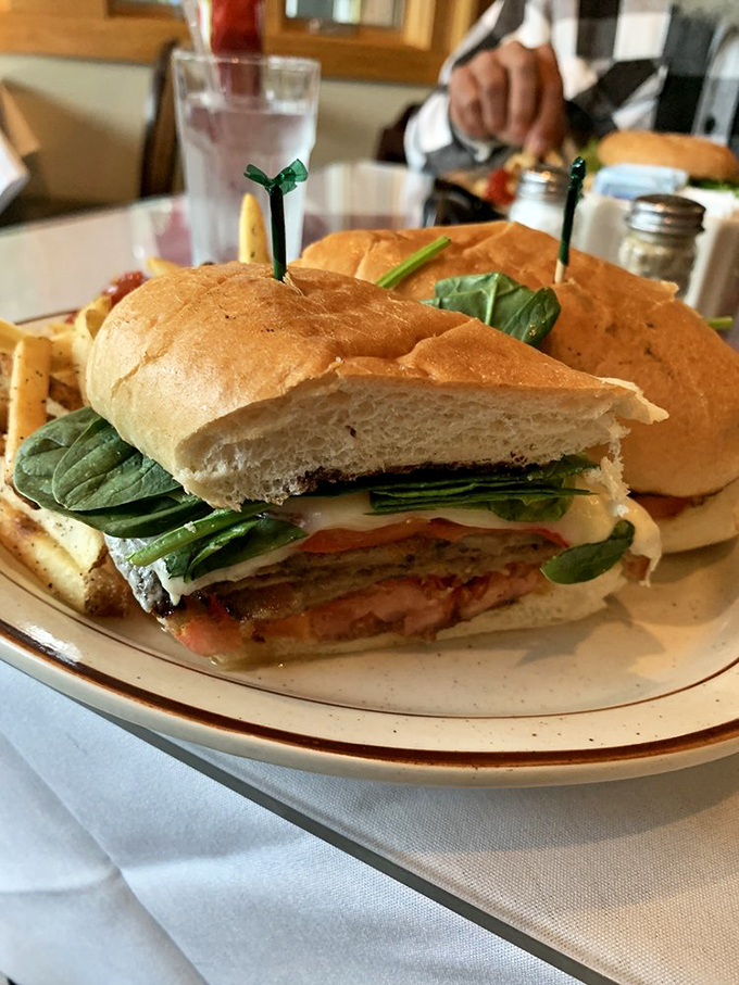 This Italian sub with eggplant is a masterclass in texture and flavor &ndash; crusty bread, tender vegetables, and every bite delivering that perfect harmony of ingredients.