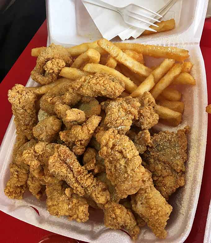 These aren't your average fish nuggets, they're crispy little flavor bombs that'll have you ordering another round before you've finished the first.