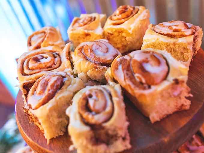 Cinnamon rolls so generously frosted and perfectly spiraled, they could make a grown adult weep with joy.