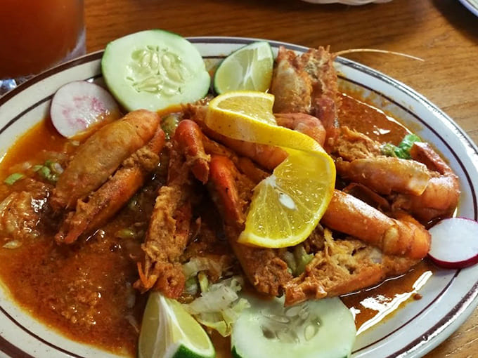 Camarones a la Diabla lives up to its devilish name with heat that's bold, complex, and absolutely worth the temporary fire in your mouth.