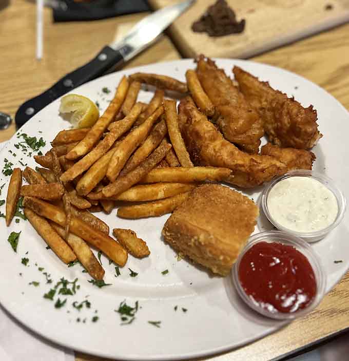 Another angle of fish fry excellence, proving that consistency is key when you're serving up Arizona's most talked-about Friday tradition.