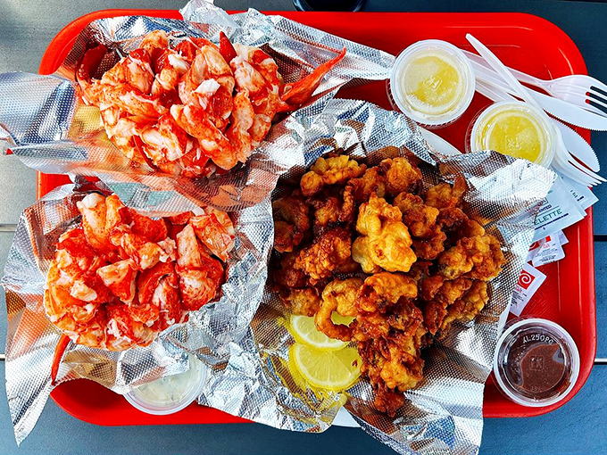 The holy trinity of Maine seafood: lobster rolls and fried seafood that would make a cardiologist nervous but your taste buds ecstatic.