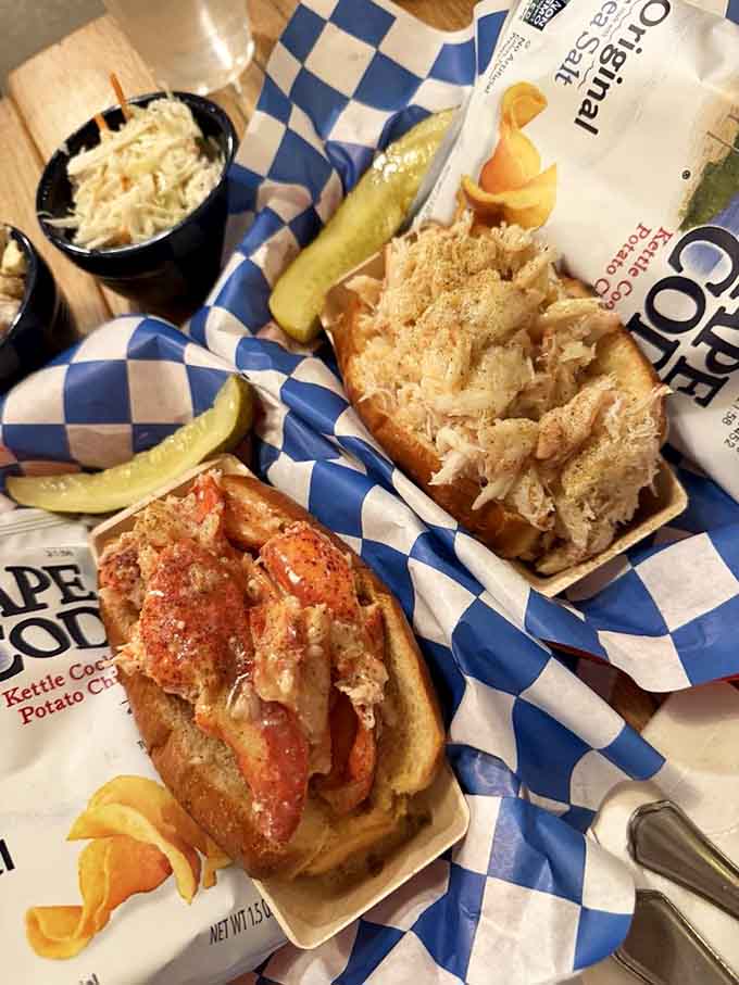 Can't decide between crab and lobster? This dynamic duo lets you have your cake and eat it too, seafood style.