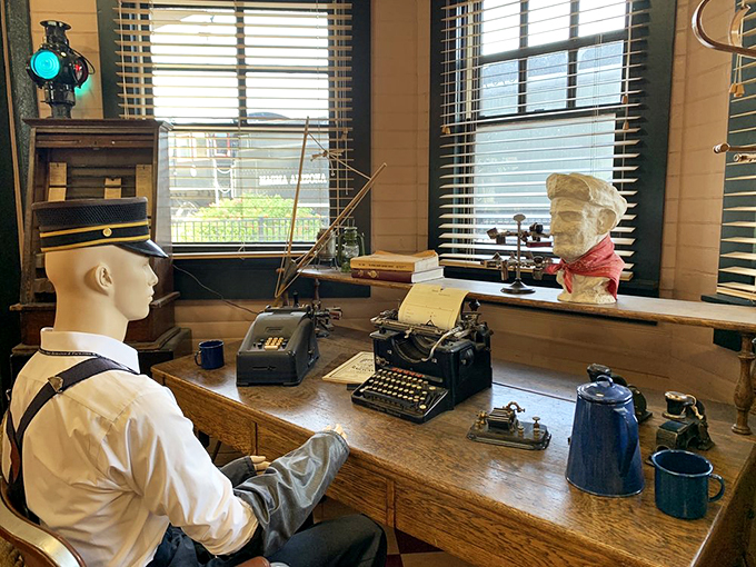 Step into a time warp where typewriters still click and conductors wear snazzy hats. No DeLorean required for this blast from the past!