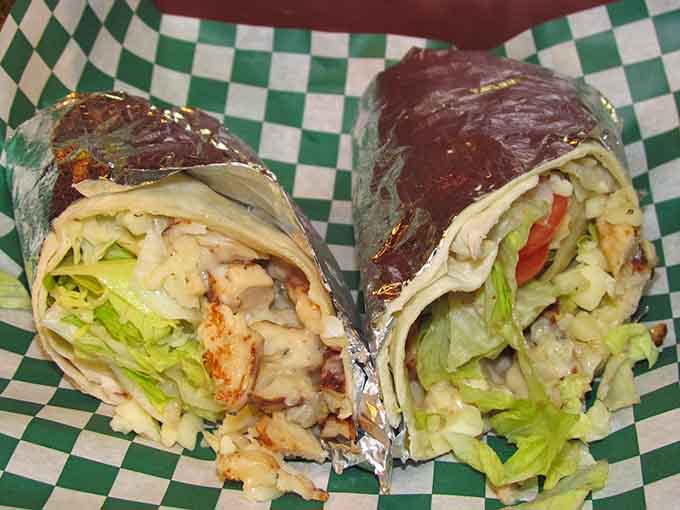 Wrapped tight and ready for action, this burrito-style creation combines Italian flavors with handheld convenience for the win.