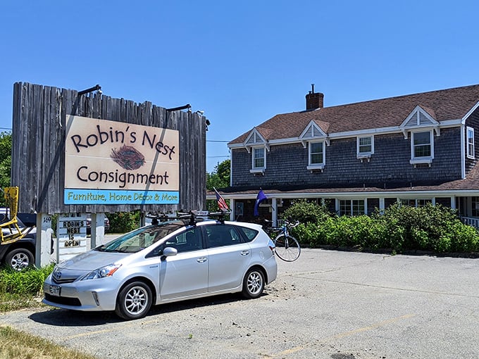 Robin's Nest Consignment offers treasure hunters a chance to discover vintage gems and unique finds in a charming coastal setting.
