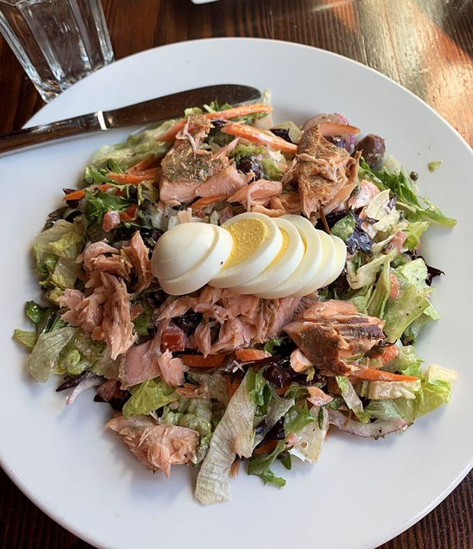 This salmon chopped salad proves that healthy options can be just as craveable as their indulgent counterparts, who knew vegetables could look this good.