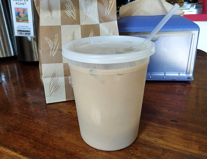 Iced coffee hits different when you're sitting by the water, especially when it's strong enough to fuel your coastal adventures.