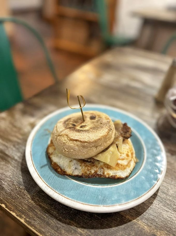 Breakfast nirvana: This sausage, egg and cheese on an English muffin isn't just a morning meal &ndash; it's motivation to get out of bed.