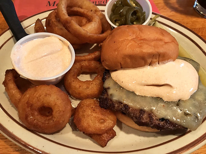 The Mexican burger brings the heat with jalape&ntilde;os and pepper cheese, turning lunch into a delicious fiesta for your taste buds.